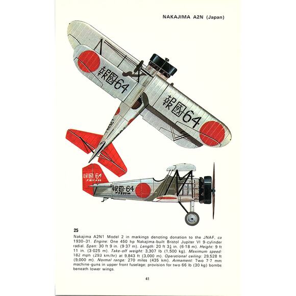 None and/or Unknown | Other | Nakajima A2n Svenska Jaktfalk J6a Japan ...